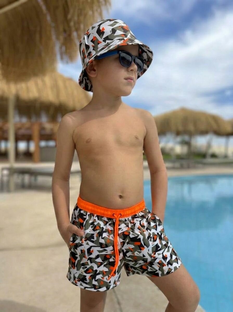 Панама CAPITANIA Серия KHAKI-ORANGE для детей