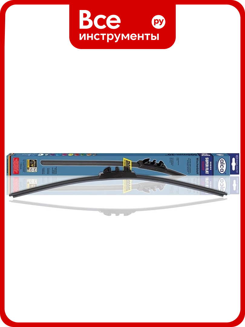 Щетка стеклоочистителя Alca 16/40 см SUPER FLAT 46000, с любым автомобилем