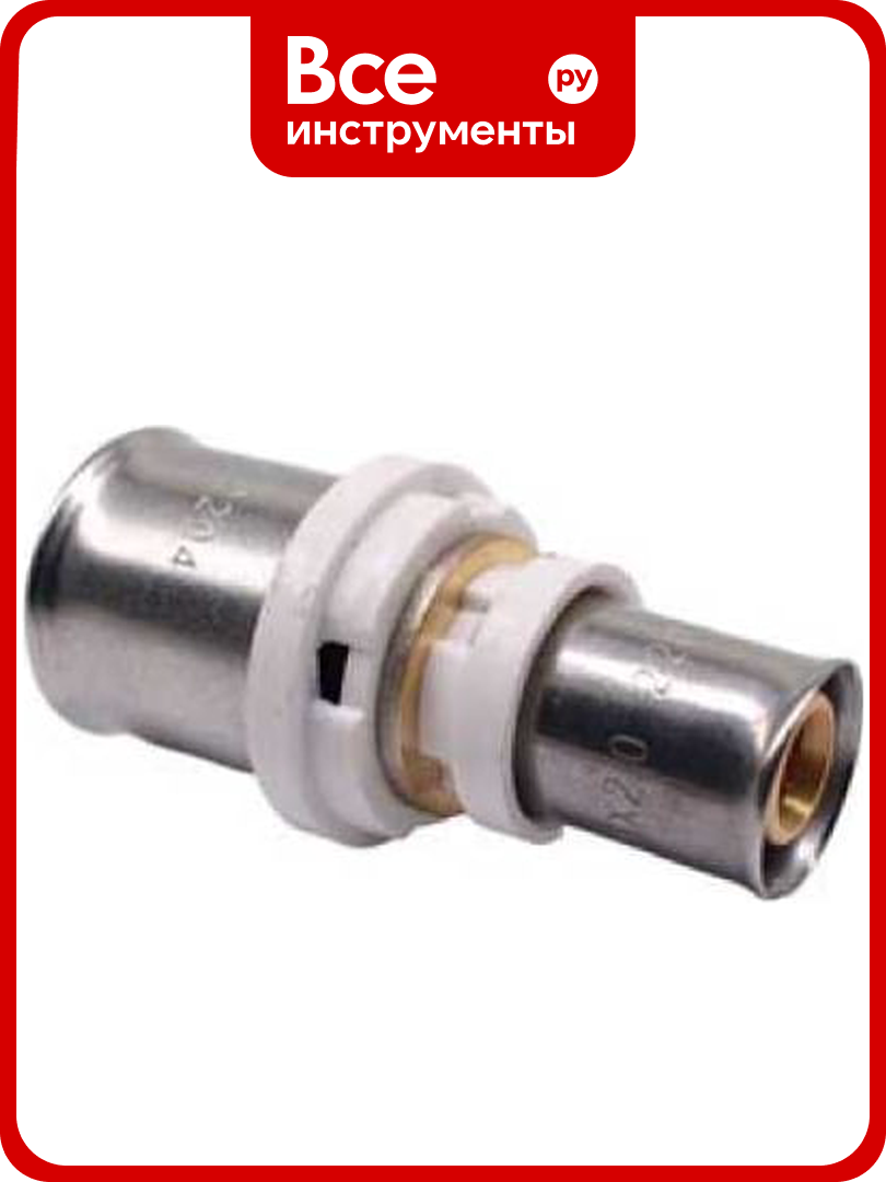 Пресс-фитинг муфта редукционная K-FLEX SOLID 32x16 мм 86MLAB1A040100C из латуни для бытовых систем с рабочим давлением