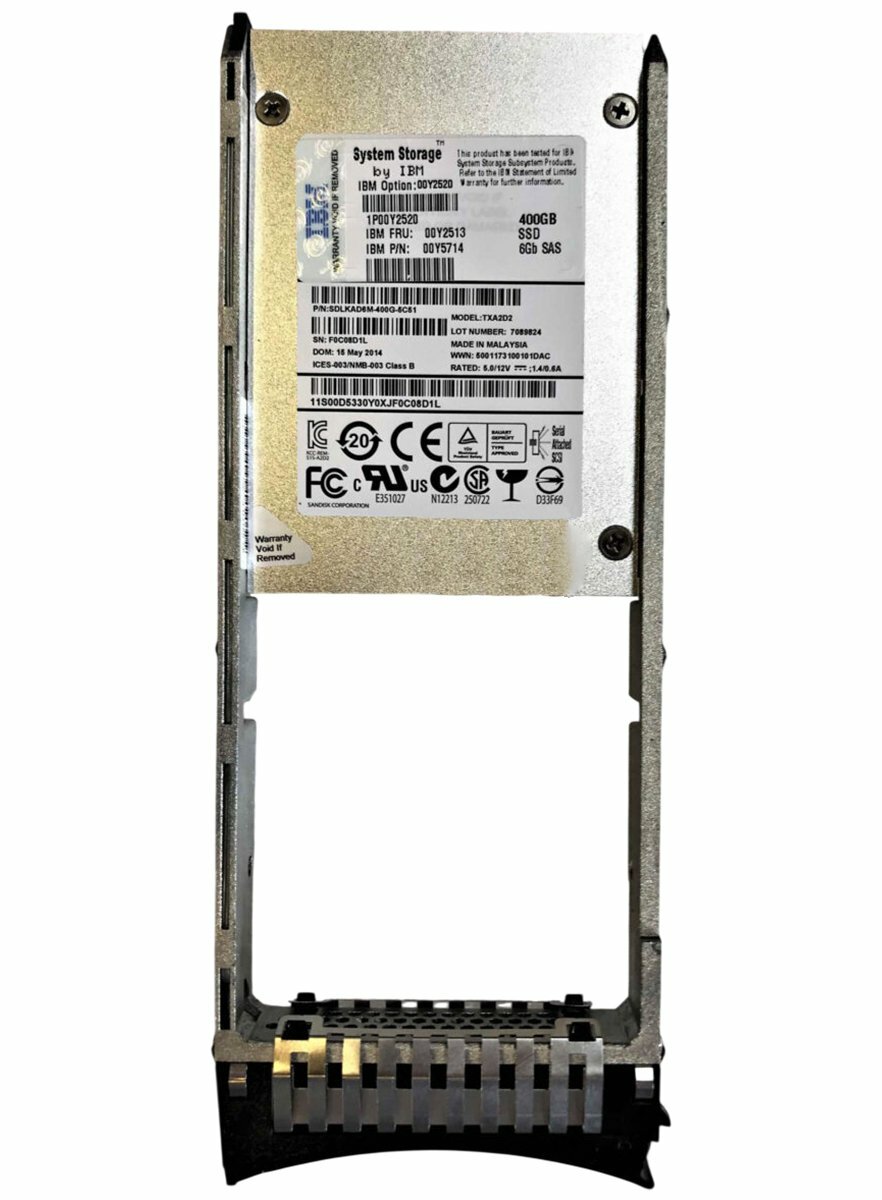 Жесткий диск IBM 400Gb SAS 2.5" SSD 00Y5714