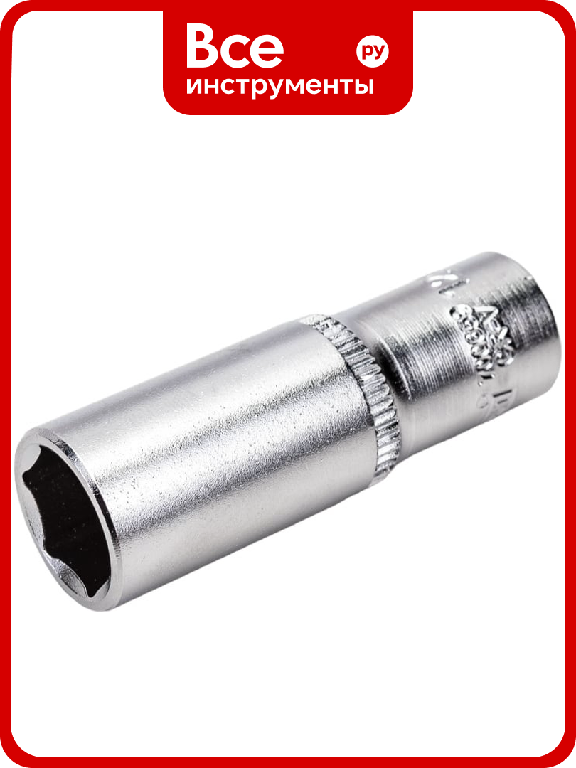 Головка торцевая глубокая 6 граней (12 мм; 1/4 Dr) KRAFT KT 700659
