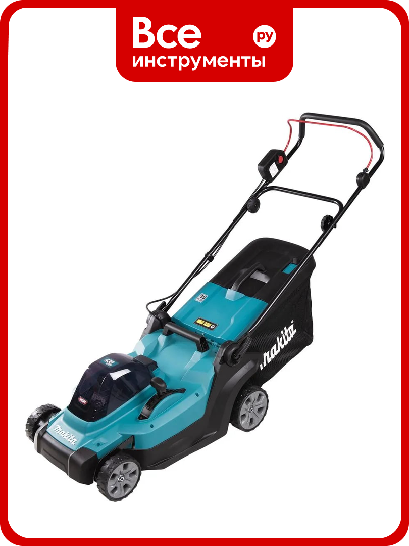 Газонокосилка аккумуляторная Makita XGT 40vMAX, 740 Вт, ширина 42 см, травосборник 50 л, 3в1 LM004GZ