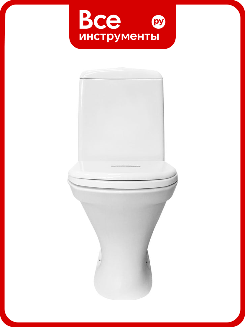 Унитаз-компакт Sanita аттика эконом WC. CC/Attica/1-P/WHT. G/S1 11359