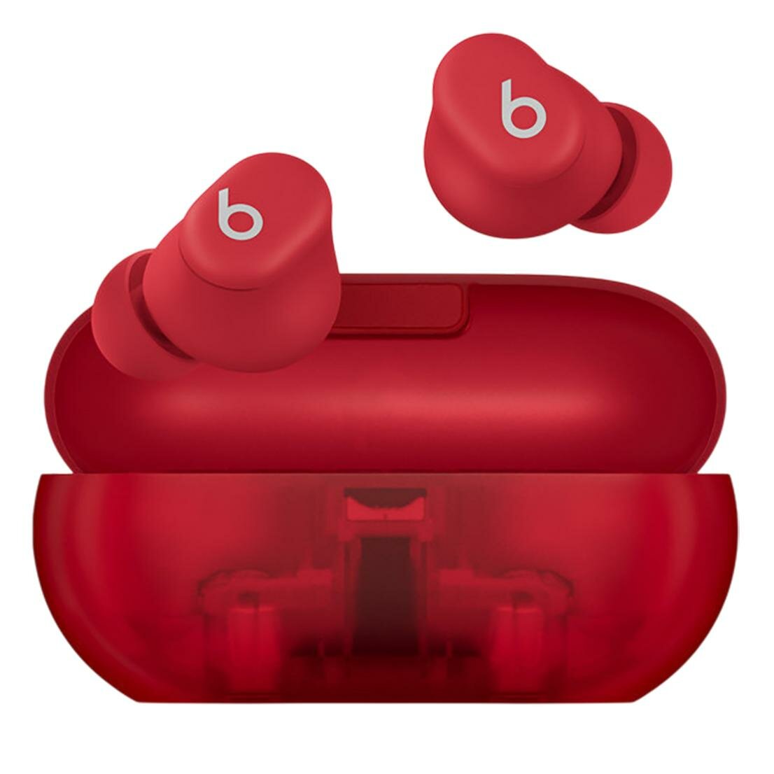 Беспроводные TWS-наушники Beats Solo Buds True Wireless Earbuds Transparent Red