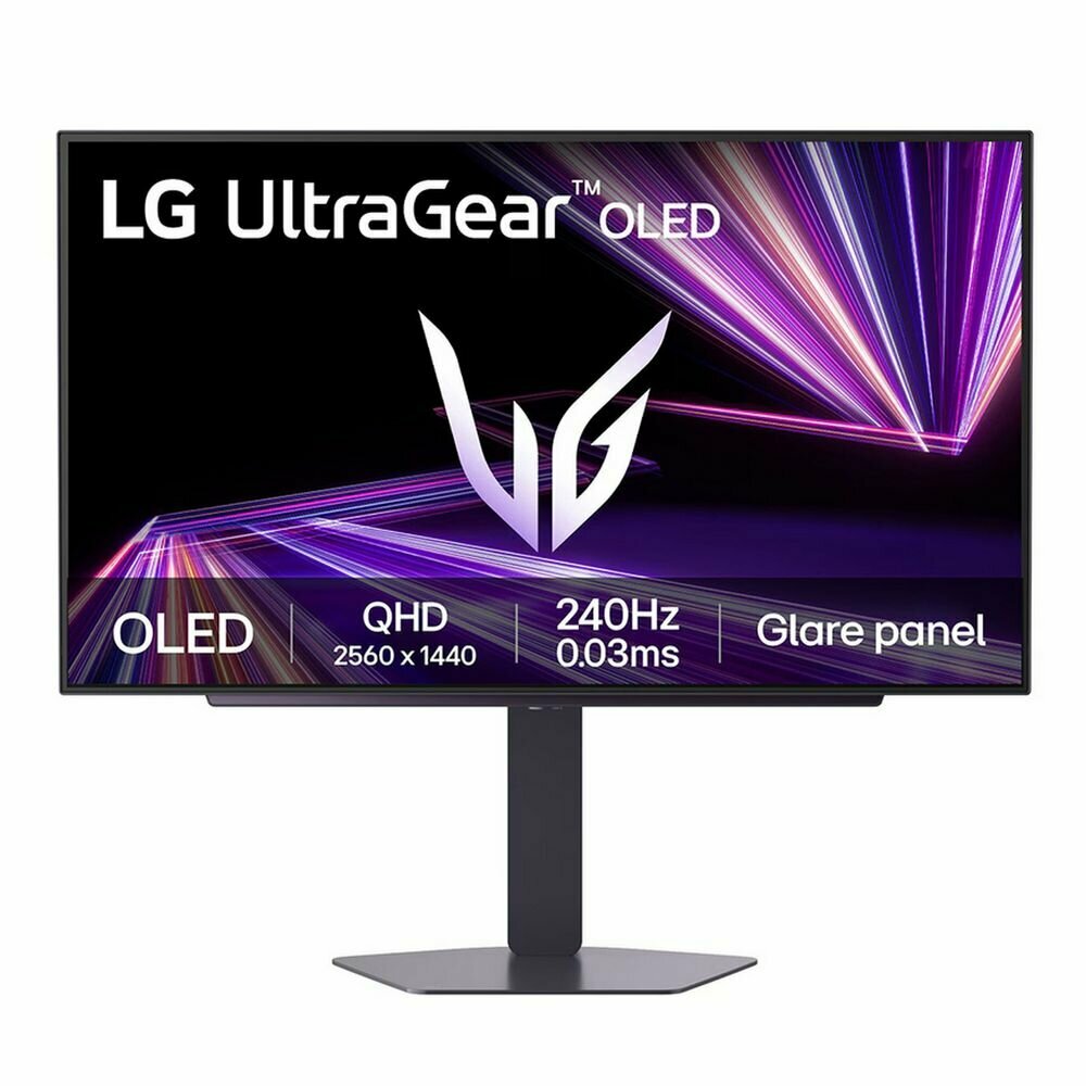 Монитор 26.5" LG 27GX704A-B OLED, 2560x1440, 240Hz, 0,03ms, 800сd/m, 1.5M:1, HDR10 | 2xHDMI(2.1), DP(1.4), 2xUSB3.0 | HAS, Pivot, Swivel, ExPSU, Vesa 100, Black