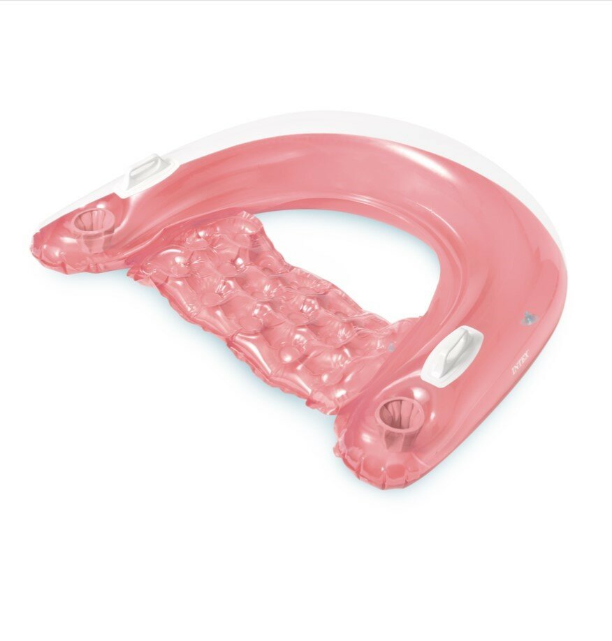 Плавающее надувное кресло Intex Sit'n Float, 152х99 см, розовое
