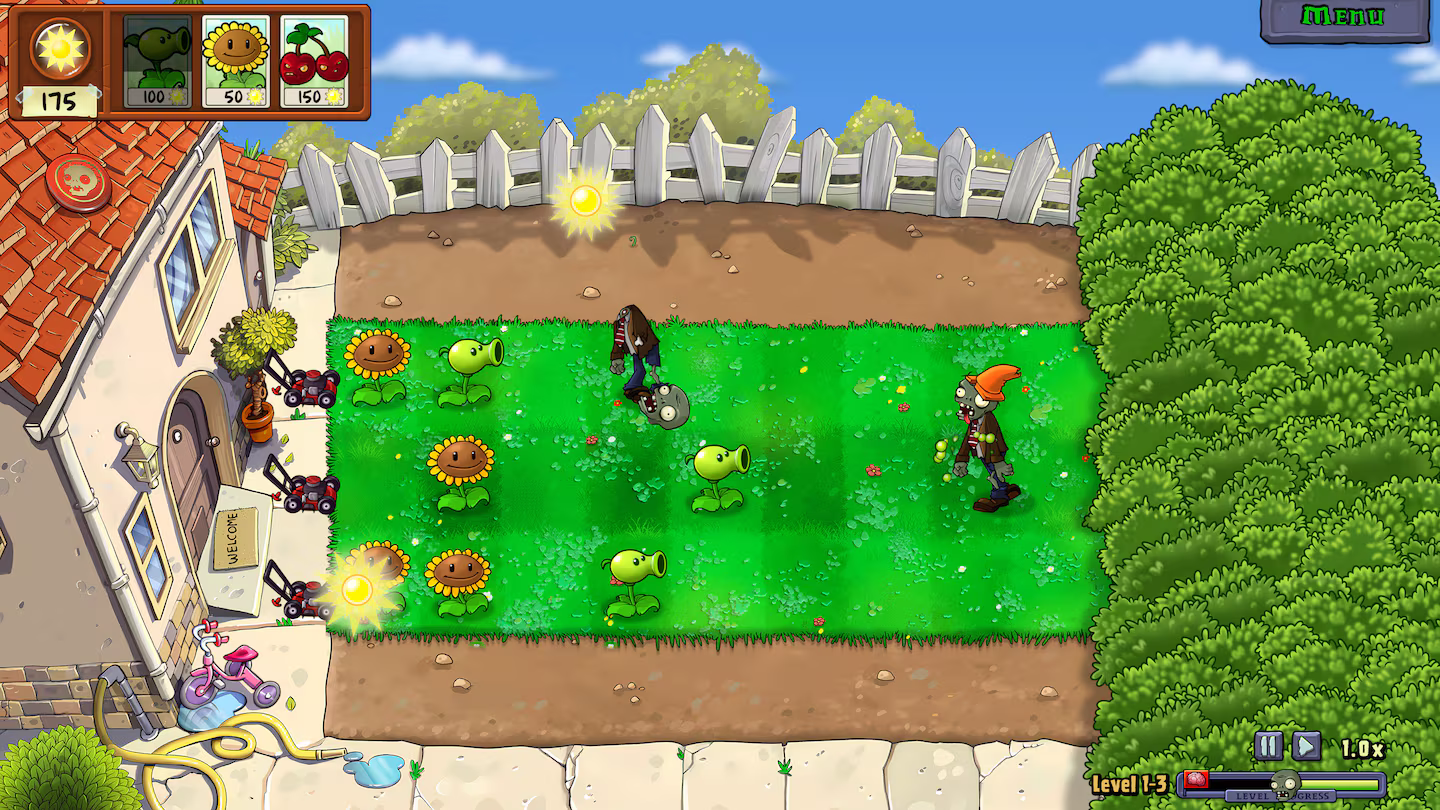 Plants vs. Zombies: Replanted для PS4 и PS5, русские субтитры и интерфейс | PS4/PS5 — фото 1