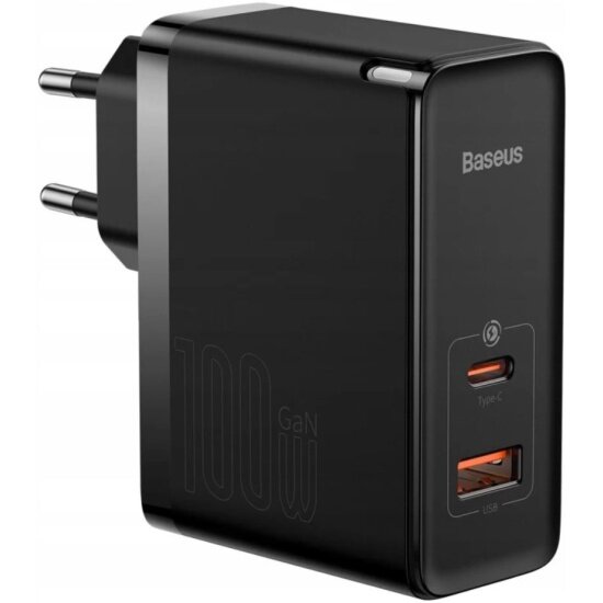 Сетевое зарядное устройство Baseus GaN5 Pro Fast Charger 100 Вт, с кабелем 1м, черный