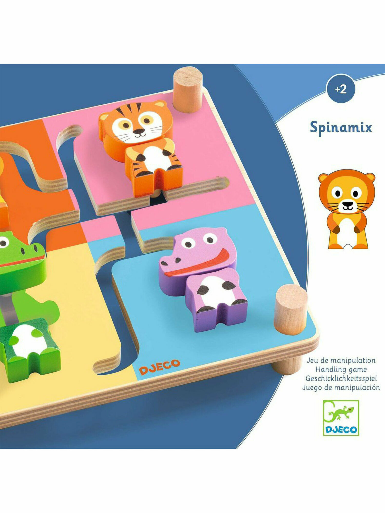 Развивающая деревянная игрушка головоломка лабиринт Djeco - Spinamix, для детей от 2 лет