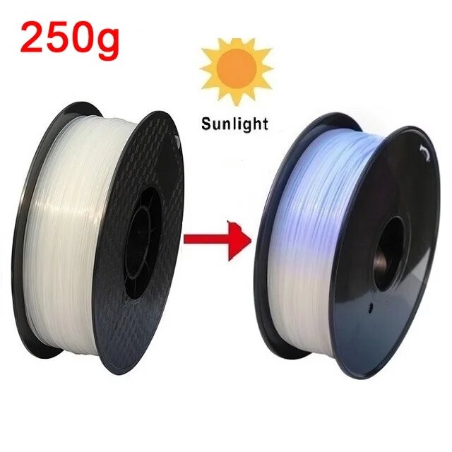 EasyThreed PLA нить для 3D-печати цветная светочувствительная синяя фиолетовая WH To Blue-250g