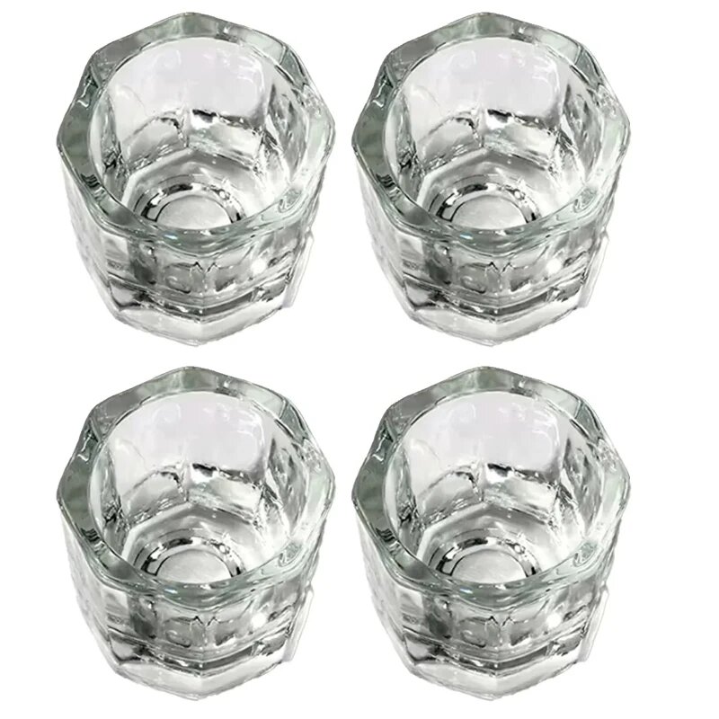Мини-чашки для дизайна ногтей, 4шт, Цвет: 4pcs