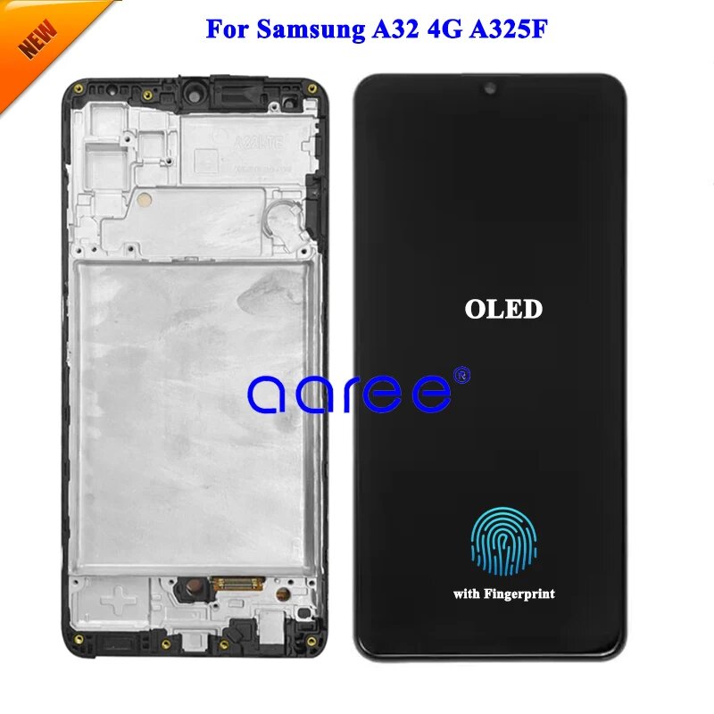 Новая модель OLED LCD для Samsung A32, LCD A325F, экран для Samsung A32 4G A325F, сенсорный экран с дигитайзером в сборе