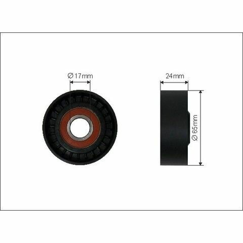 CAFFARO 500358 Ролик генератора натяжной