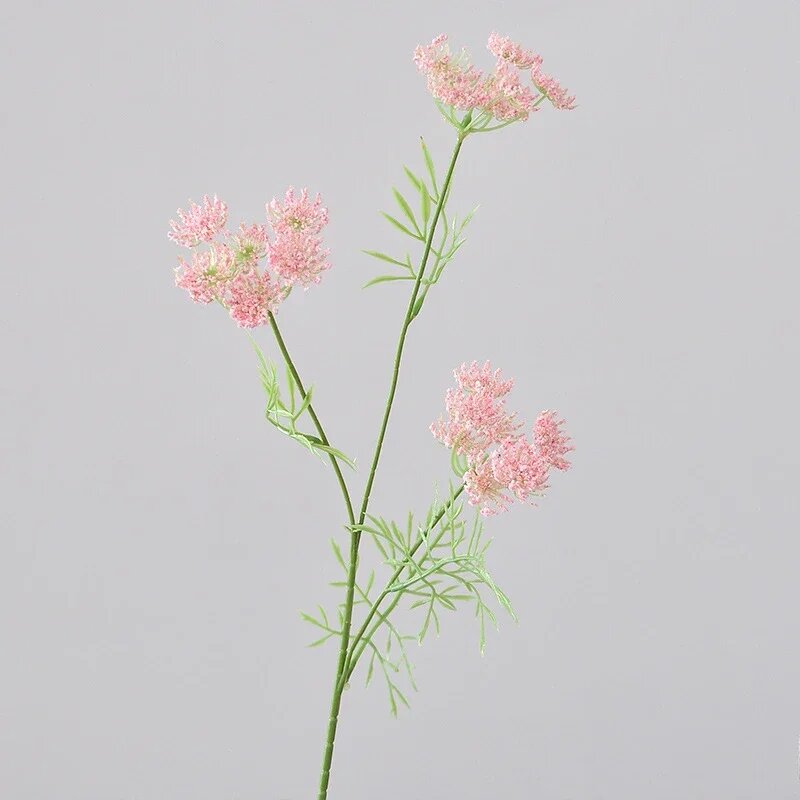 Artificial 3 Head Lace Flower Window Furniture Soft Plastic Foam Flower Living Room Porch Decoration Silk Flower
