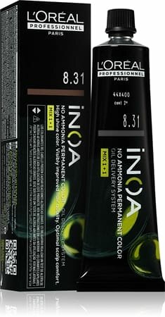 Краска для волос l'oreal professionnel inoa, оттенок 8.31, 60 мл