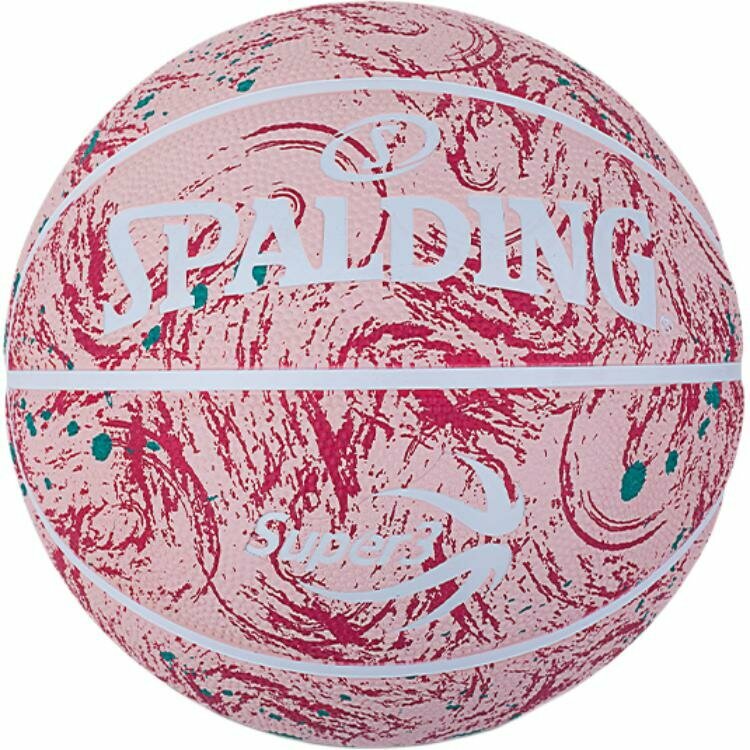 Баскетбольный мяч унисекс SPALDING SUPER3 Pu Розовый, Размер 5 Тренировочный Унисекс 1012460412