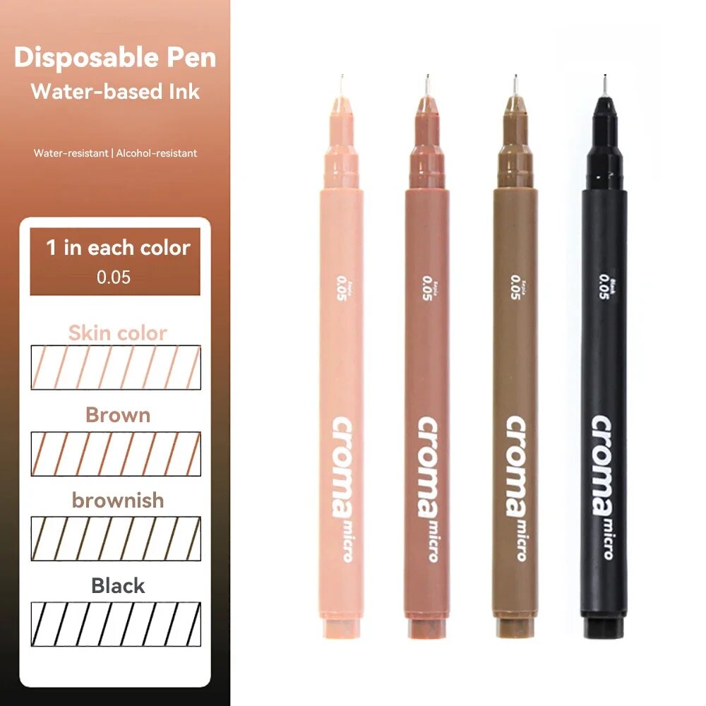 Маркеры для рисования Borrence 20 цветов 4Pcs 0.05 mix