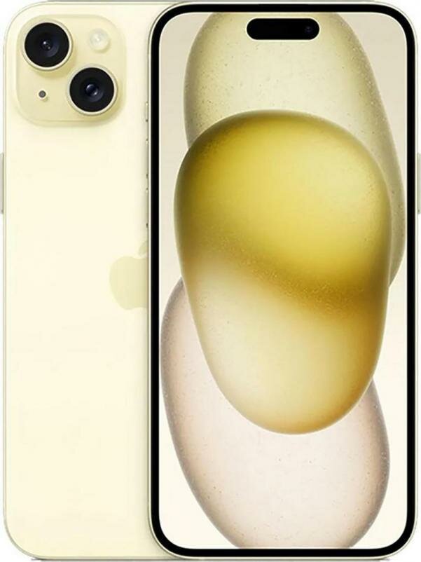 Смартфон Apple iPhone 15 Plus 128 ГБ Yellow EU версия, оригинал