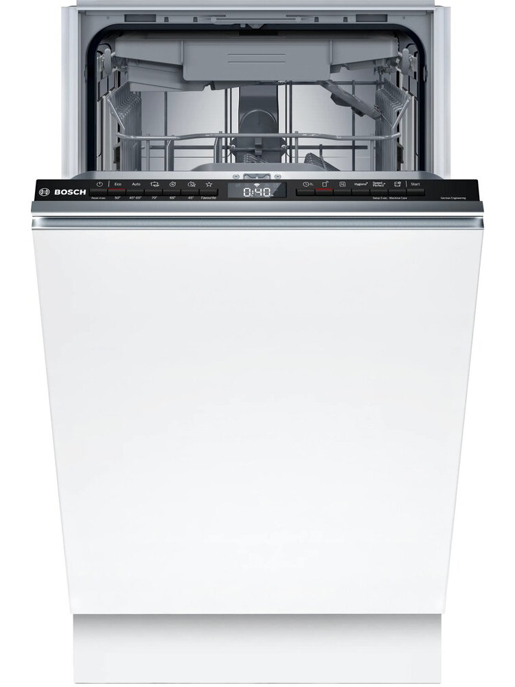 Встраиваемая посудомоечная машина BOSCH SPV4HMX14Q, узкая, 10 комплектов, 6 программ, защита от протечек AquaStop, белая