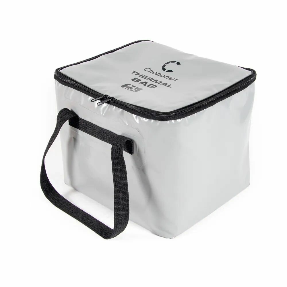 Сумка изотермическая ПВХ следопыт Thermal Bag, 35х25х28 см, 25 литров, серый