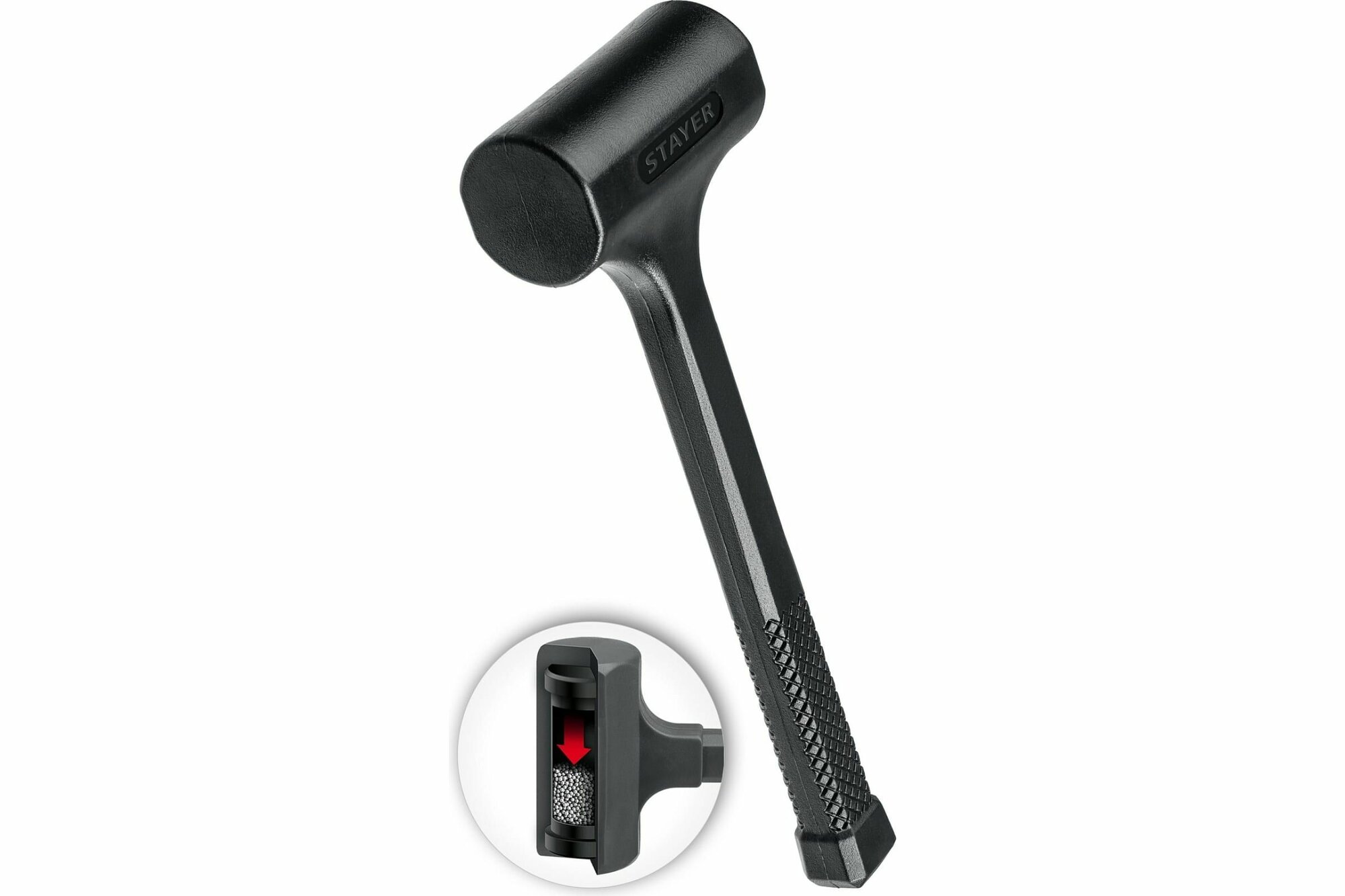 Безынерционный молоток облитый эластомером STAYER 2042-1350