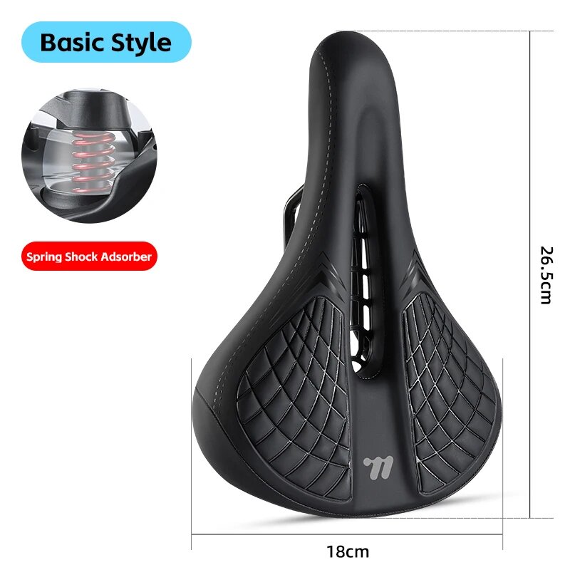 Велосипедное седло West Biking MTB черное Basic Style