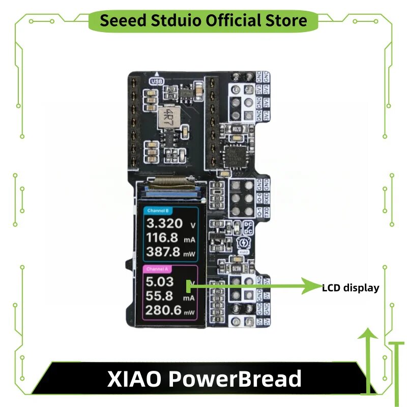 XIAO PowerBread Модуль источника питания с мониторингом