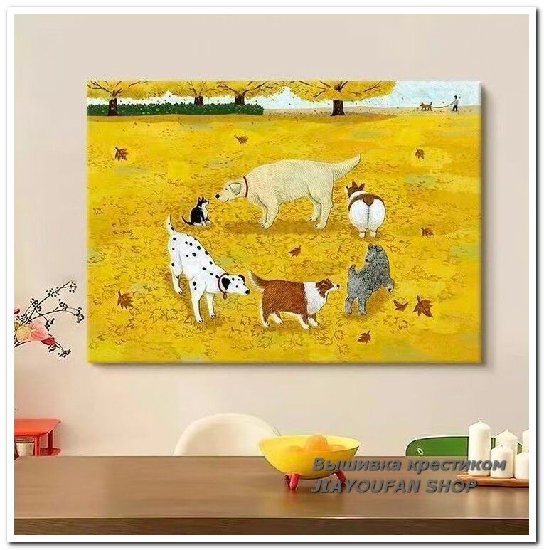 Набор для вышивания крестом, 14 Канiteй (14CT), канва 50x60 см, готовая вышивка 40x50 см