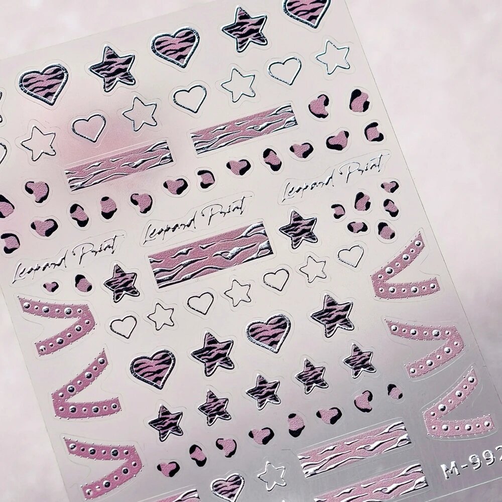 Наклейки для ногтей NAILFYOU M992, розовый