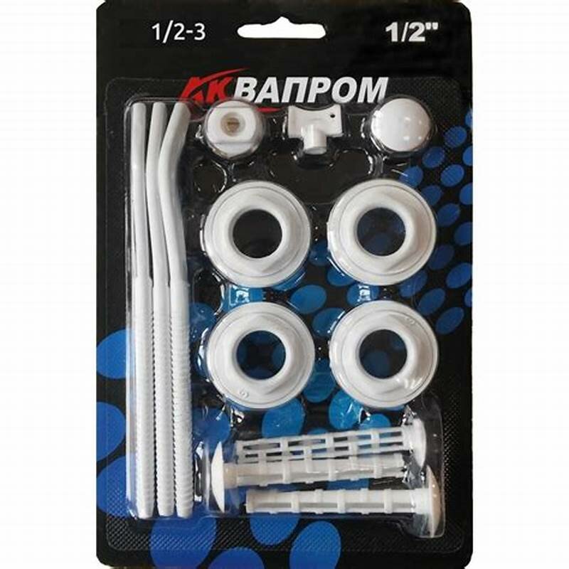 Комплект для монтажа радиатора «Аквапром» АW1/2-3, с 3 кронштейнами (синий квадрат)