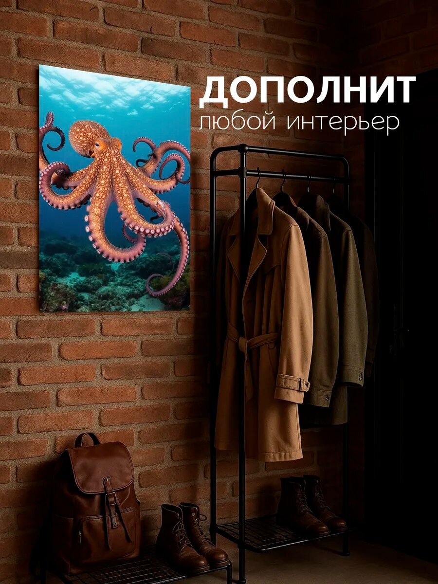 Постер для интерьера 40х60 Осьминог — фото 1