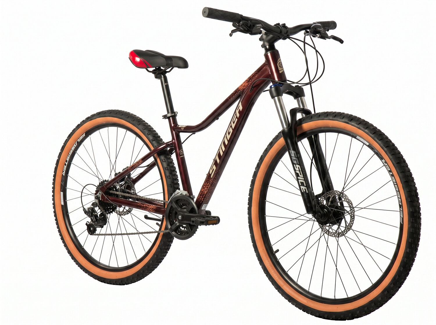 Велосипед Stinger MTB, горный, пружинно-масляный, алюминиевый сплав