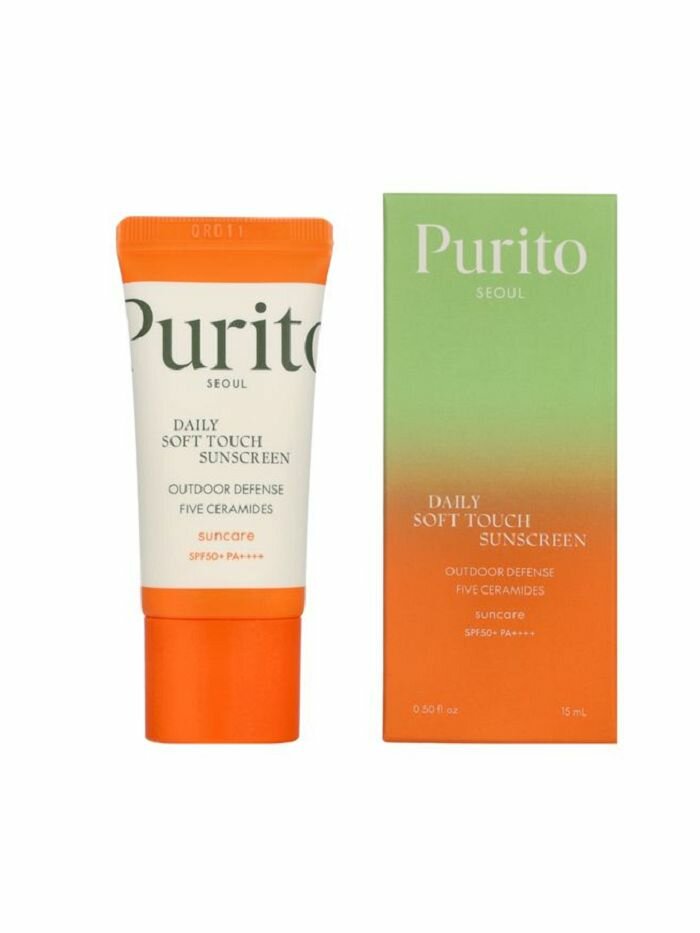 Purito Cолнцезащитный крем для лица SPF50+ Pa++++, 15 мл