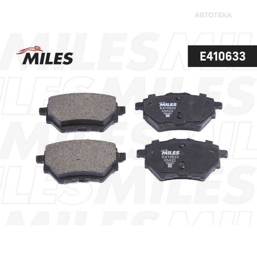 Колодки тормозные задние (Смесь Low-Metallic)CITROEN C4/PEUGEOT 308 13- (TRW GDB2036) E410633 MILES E410633