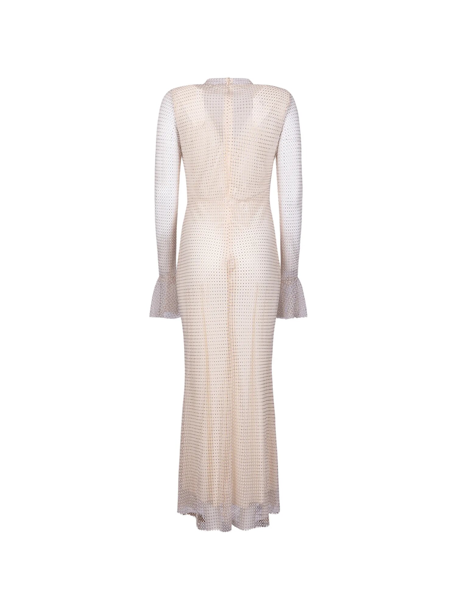 Платье TWENTY FOURHAITCH Flared-cuff maxi dress, размер 44, разноцветный — фото 1