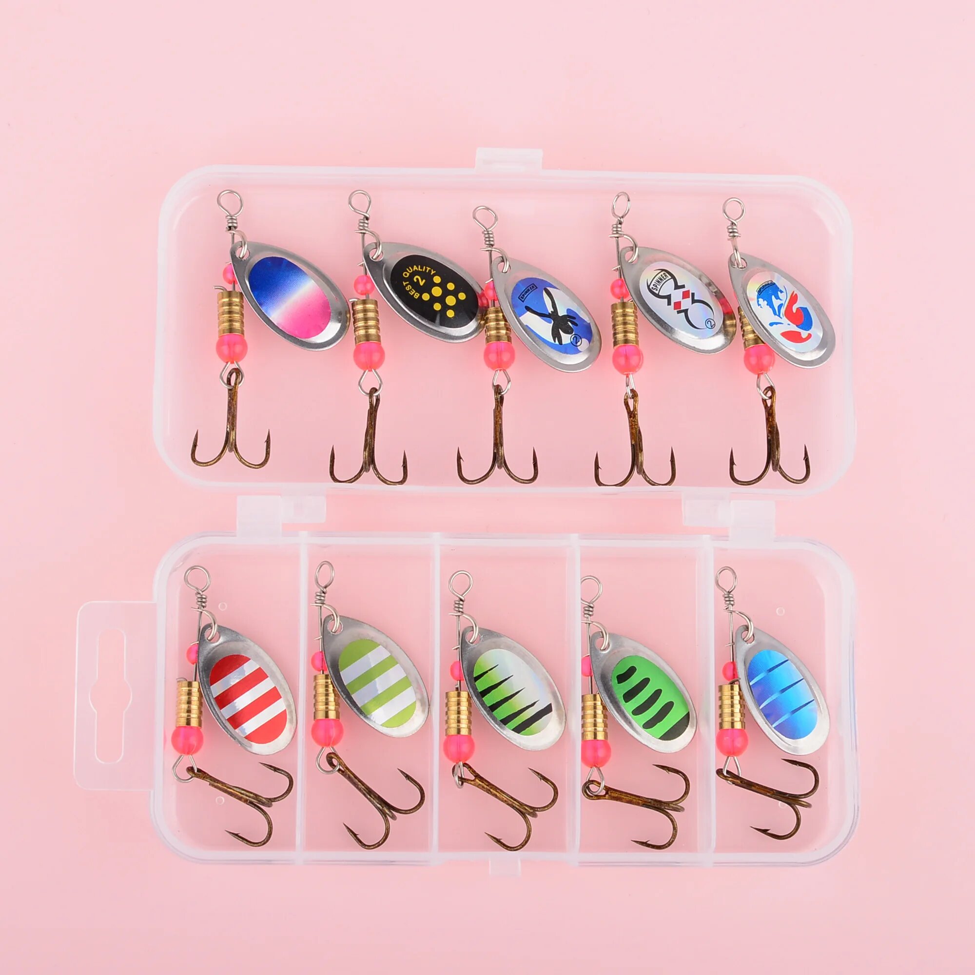 Набор блесен для рыбалки Metal Spoon Spinner Lure