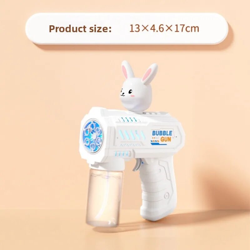 Электрический пистолет для пузырей для детей MINI White Rabbit