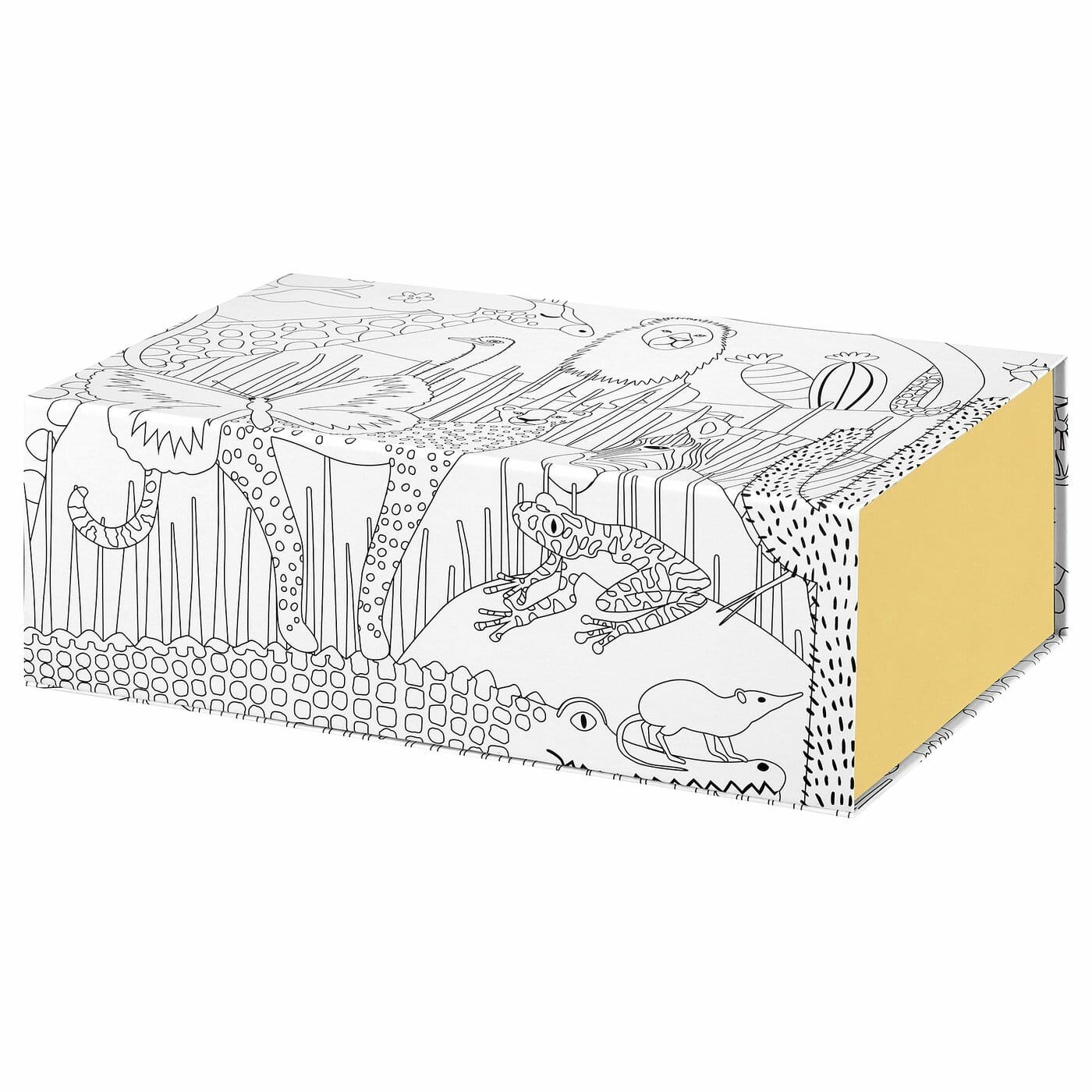 Коробка для хранения IKEA SANDL PARE, желтый, 25x17x8.5 см 906.200.72