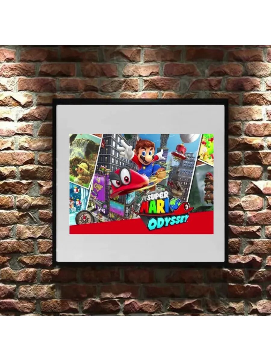 Плакат "Super Mario Odyssey" А4