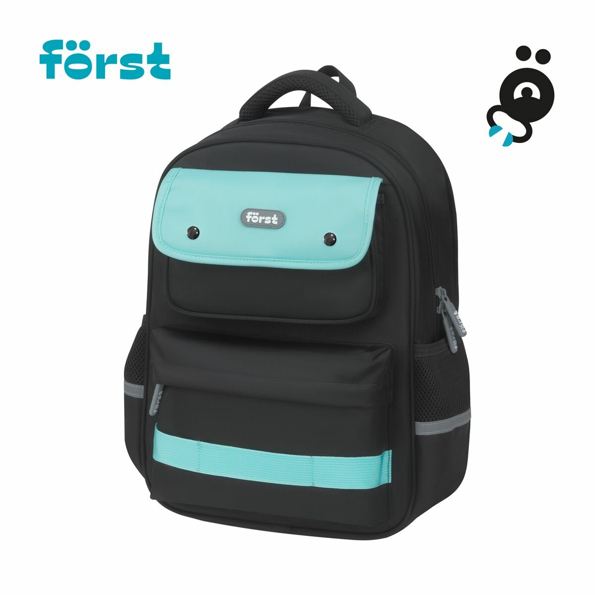 Рюкзак Forst F-Color "Mint" 39,5*28,5*14см, 1 отделение, 4 кармана, уплотненная спинка FT-RM-172402