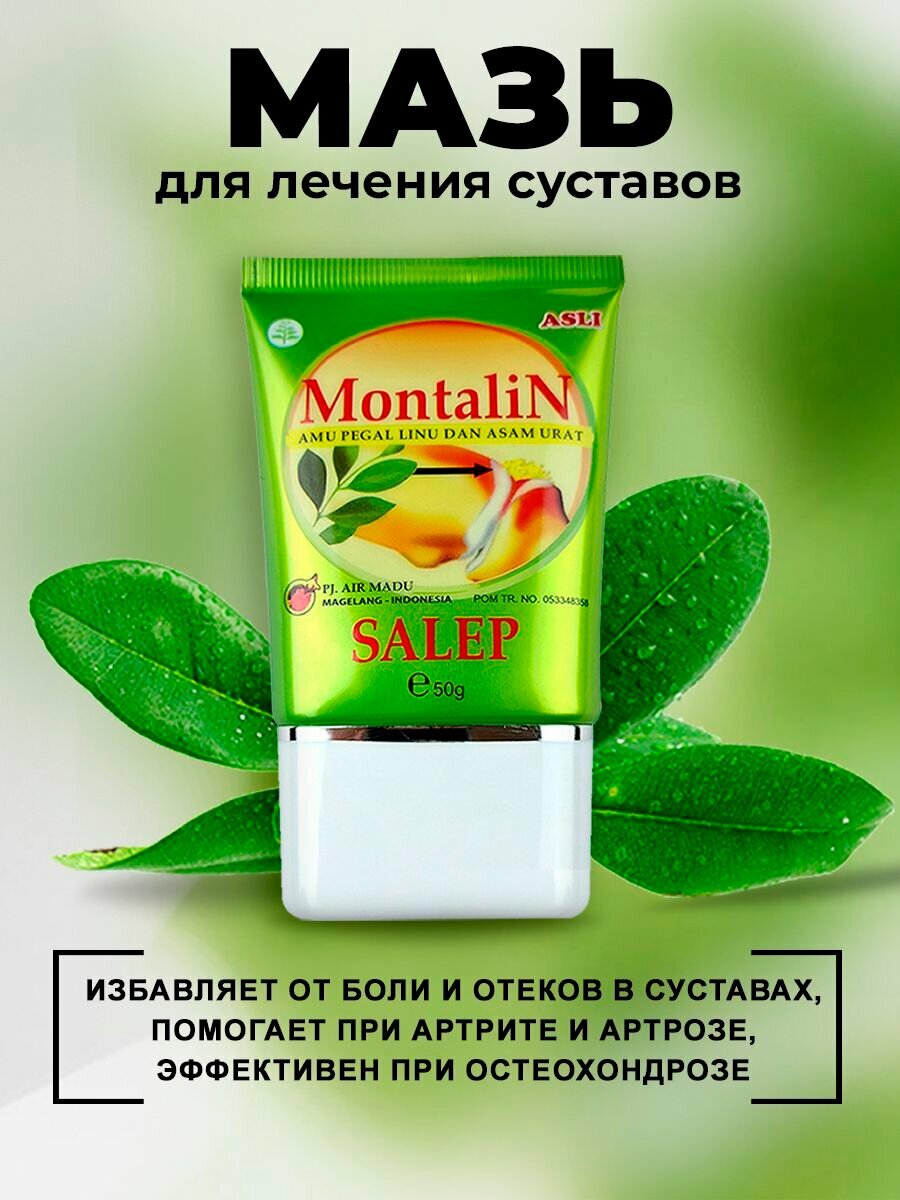 Мазь для суставов и связок Montalin, против воспаления 1шт./50 гр.