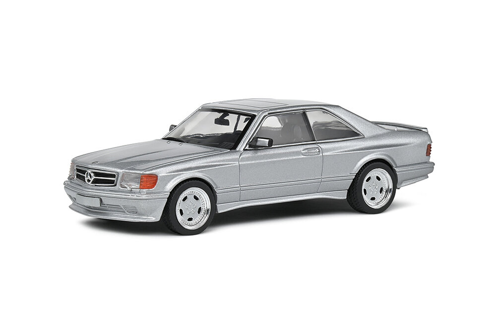 Модель коллекционная SOLIDO Mercedes W126 560 sec amg widebody 2008 silver / мерседес амг серебристый
