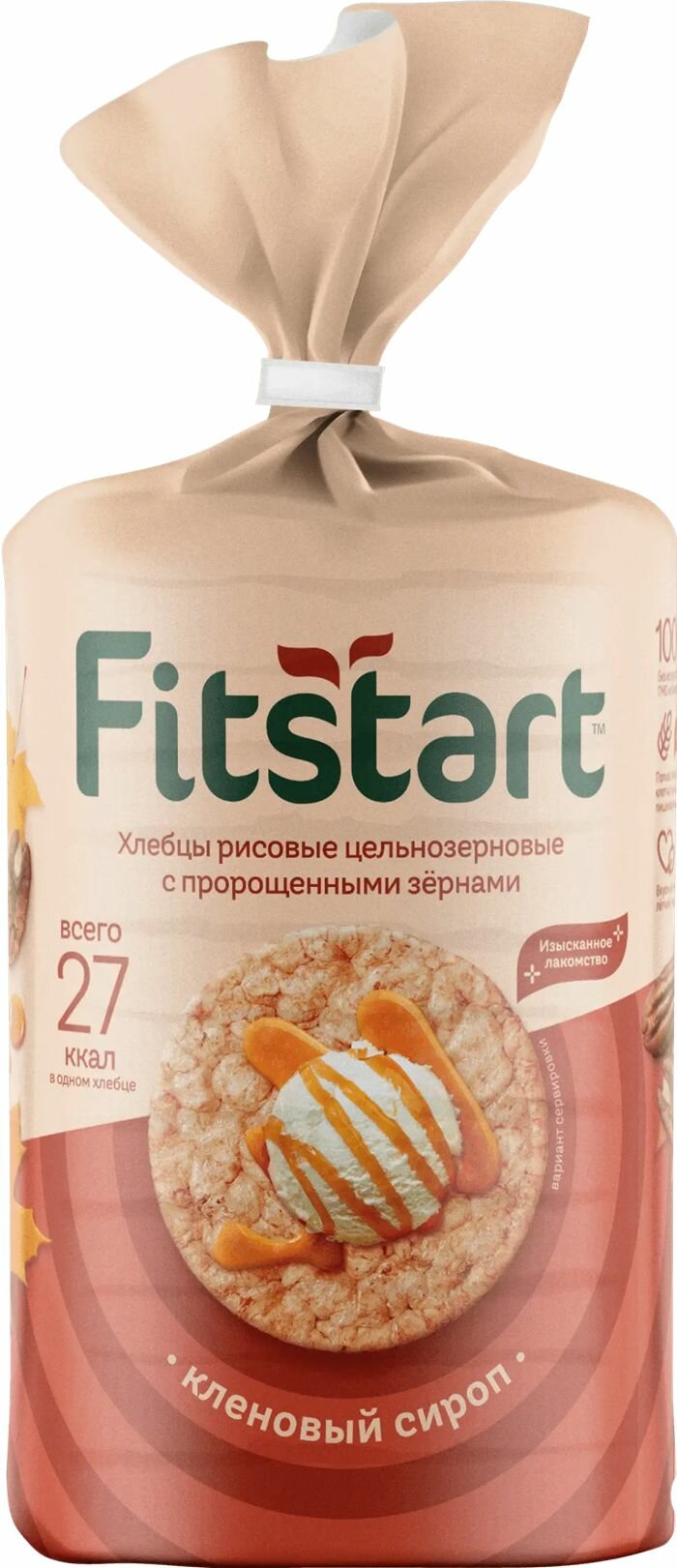 Хлебцы рисовые Кленовый сироп FITSTART,100г