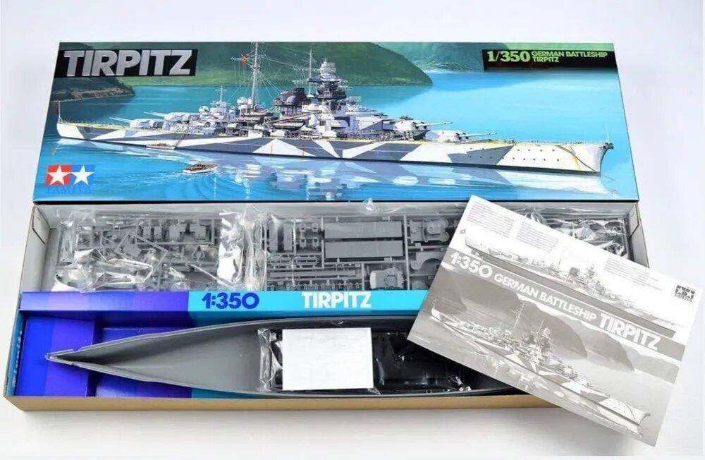 Tamiya 78015 1/350 Серия кораблей 15: Немецкий комплект моделей линкора Тилпиц