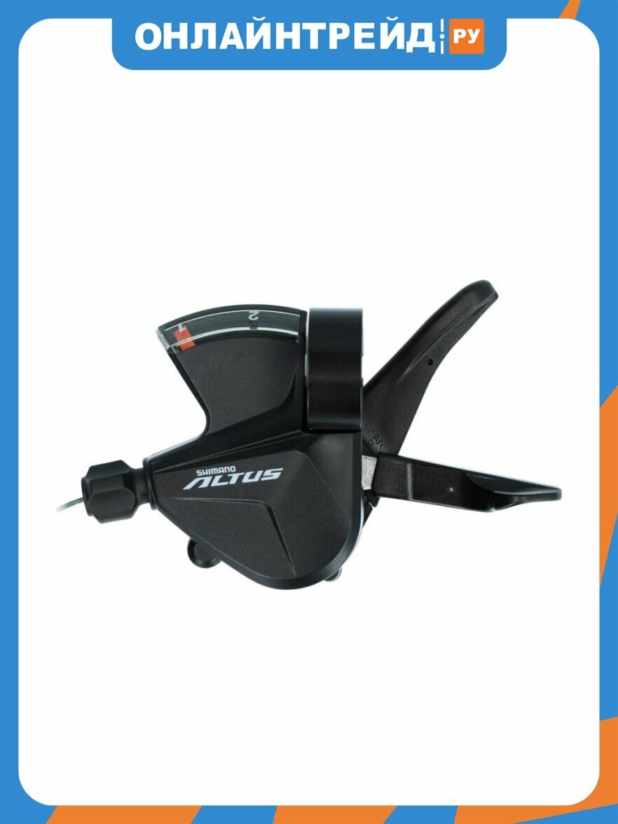 Шифтер Altus Shimano , M2010, левый, 2 скорости, трос 1800мм, ESLM20102LB