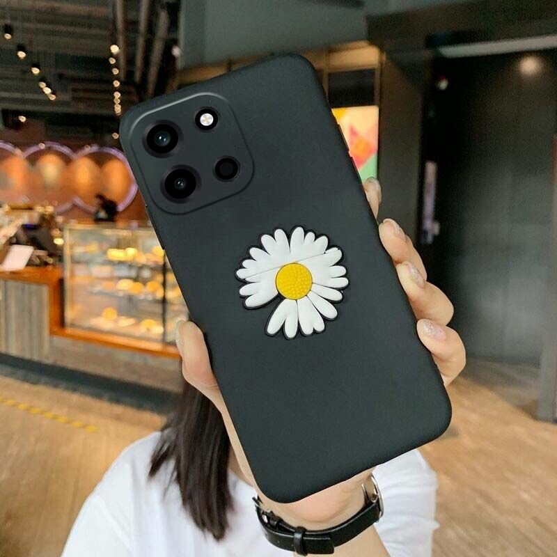 Чехол OnePlus Turbo 6 Силиконовая защитная мягкая оболочка с кронштейном в форме хризантемы (OnePlus Turbo 6)