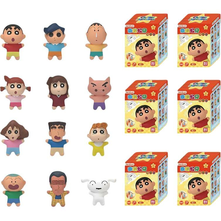 Куклы унисекс Simplicity and cultural creation Crayon Shin Chan, Cookie Person Grain Doll Mystery Boxes, коробки-сюрпризы, 6 шт.