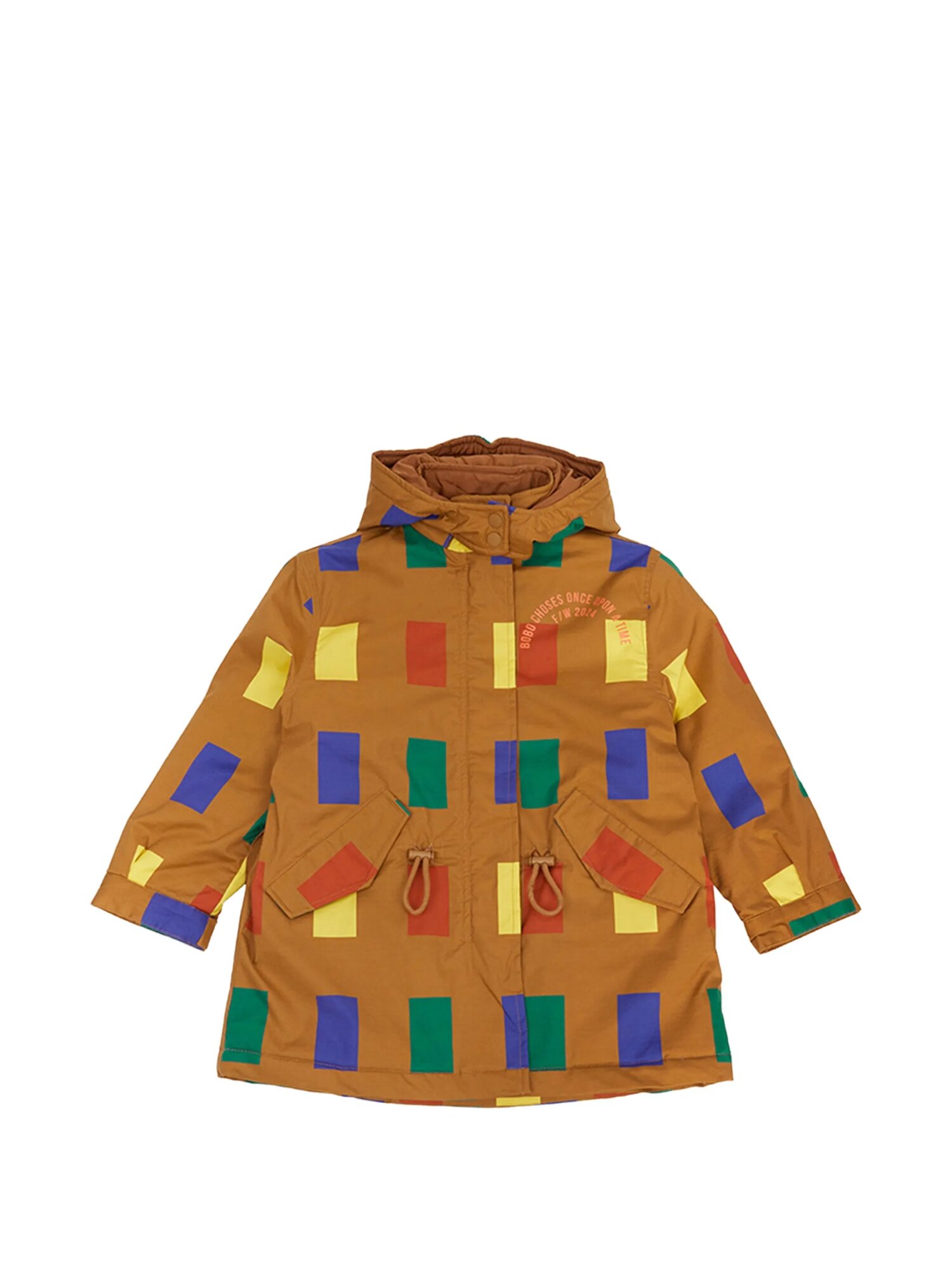 Куртка Geometric-print hooded jacket