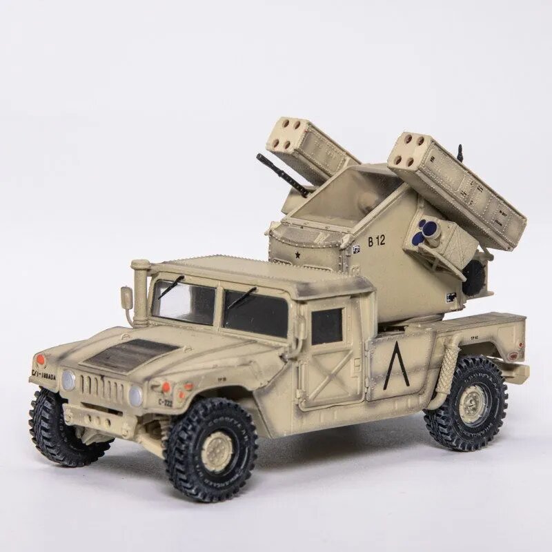 Масштабная модель американского зенитного ракетного комплекса Avenger на шасси HMMWV коллекционная фигурка