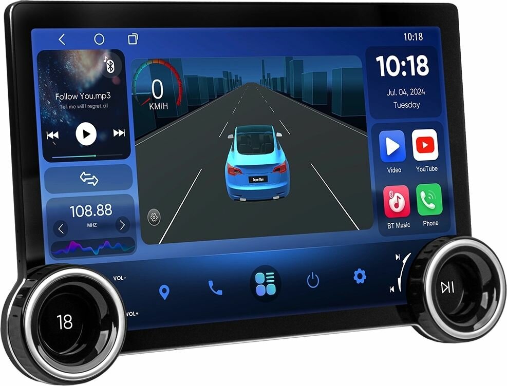 Автомагнитола ACV AD-1101 DSP 2 DIN 11.5" Android 13 GPS 4G CarPlay